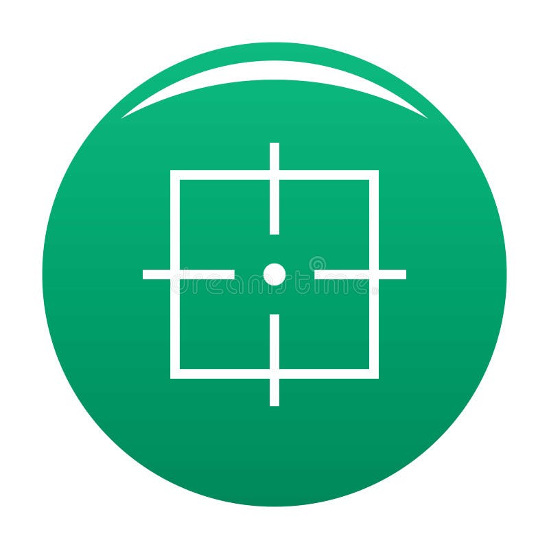 Purpose icon vector green stock vector. Illustration of circle - 136933420