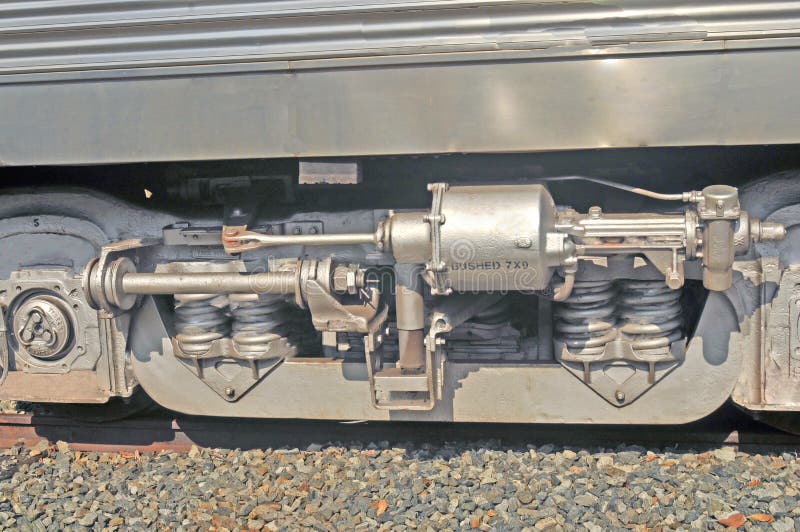 Railcar Trucks editorial stock image. Image of spring - 105124224