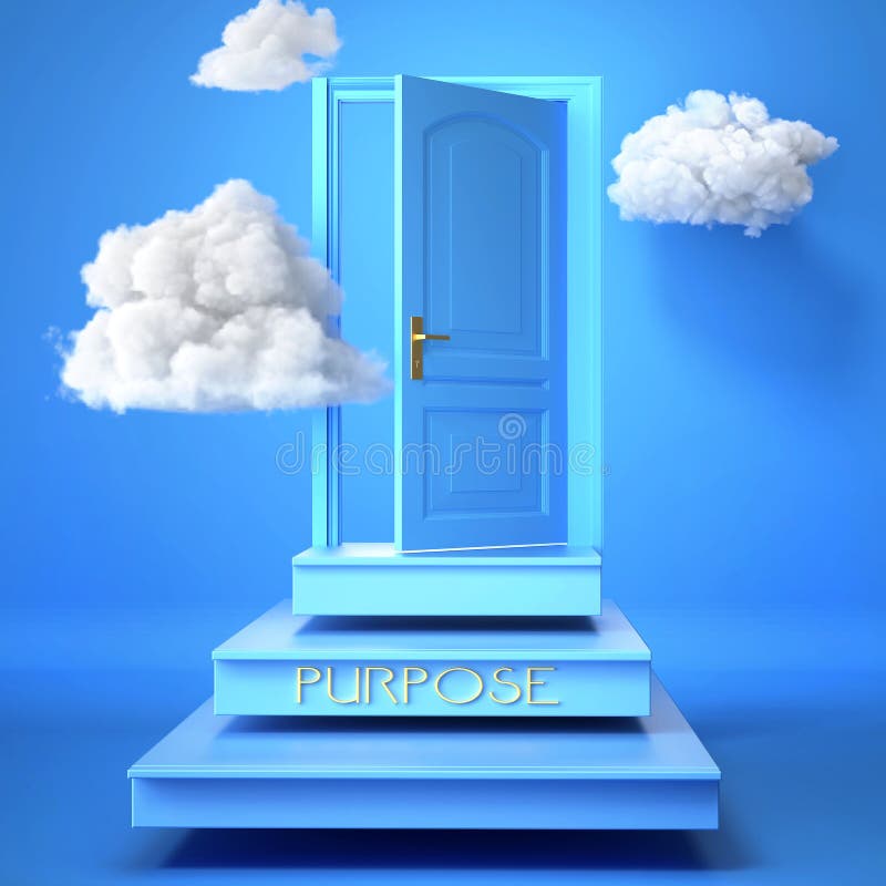 Purpose and Success, Progress and Effort - Concept 3d Render. Ideas of ...