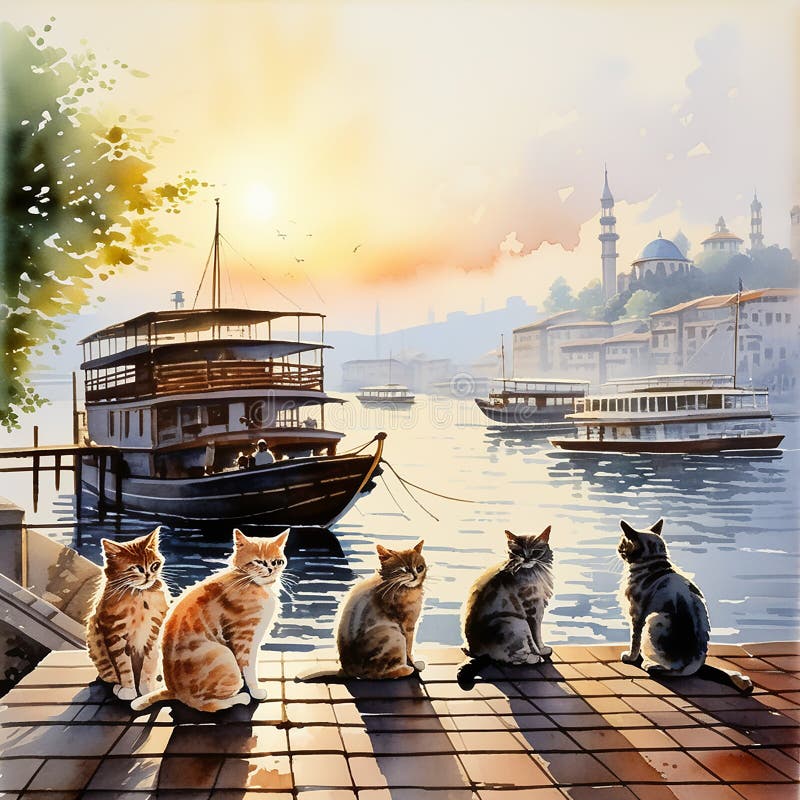 Turkish cat stock photo. Image of views, calm, tradition - 57563204