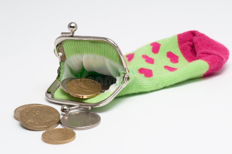 Purse coin stock image. Image of purse, group, dime, bank - 17022229