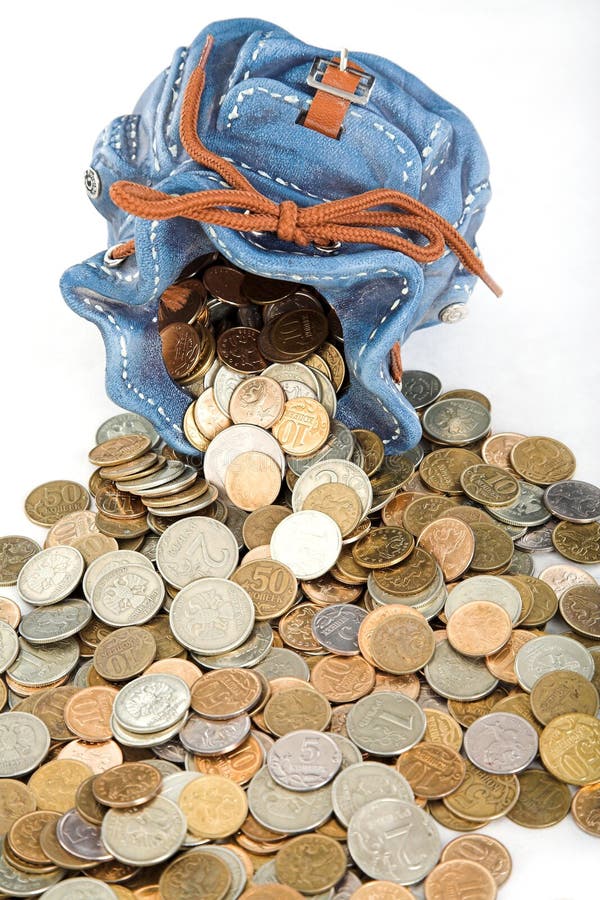 Purse with coin stock photo. Image of good, coins, kopeck - 2375530
