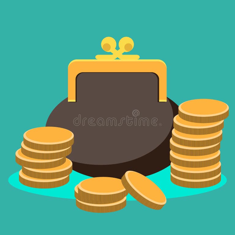 Coin Purse Stock Illustrations – 22,098 Coin Purse Stock Illustrations ...