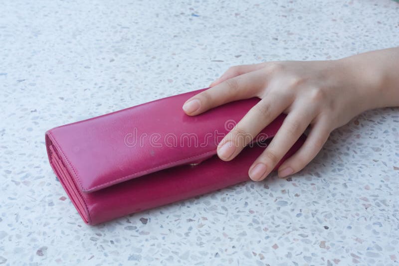 Purse stock image. Image of money, pink, accessory, glamour - 44268897