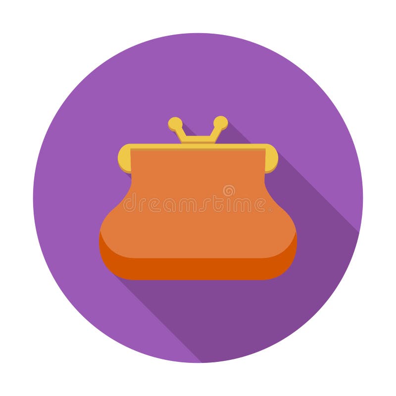 Purse icon stock vector. Illustration of pouch, finance - 89293596