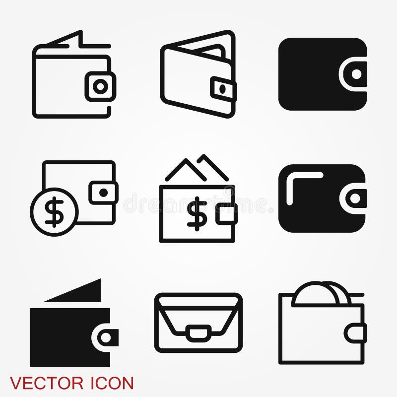 Purse Vector Icon. Wallet Symbol for Your Web Site Design, Logo, App ...