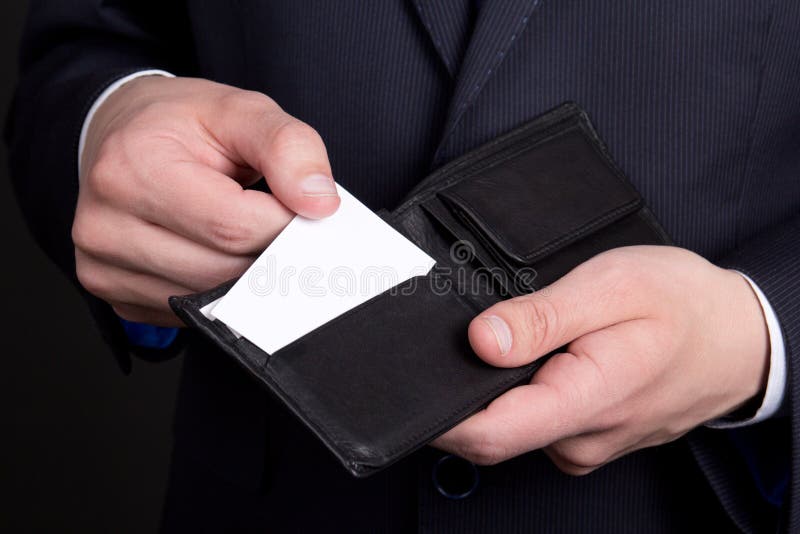 Purse Visiting Card Business Man Hand Stock Photos - Free & Royalty ...