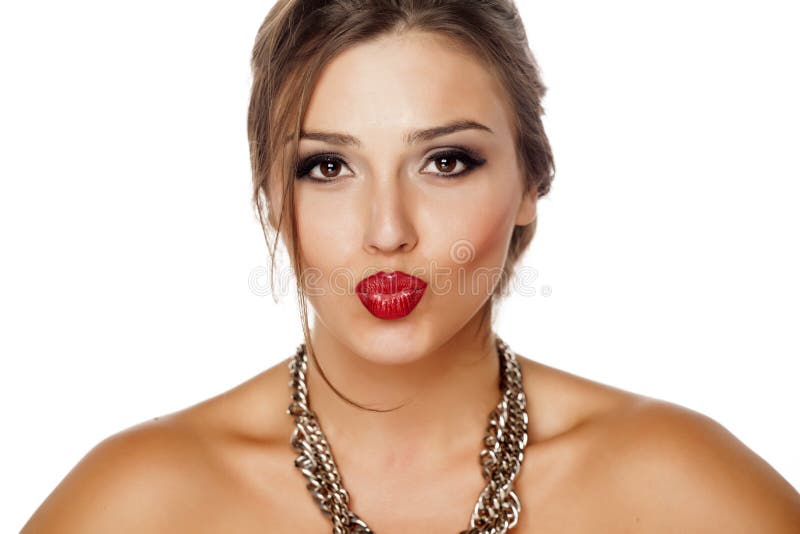 Girl Pursed Mouth Stock Photos - Free & Royalty-Free Stock Photos from ...