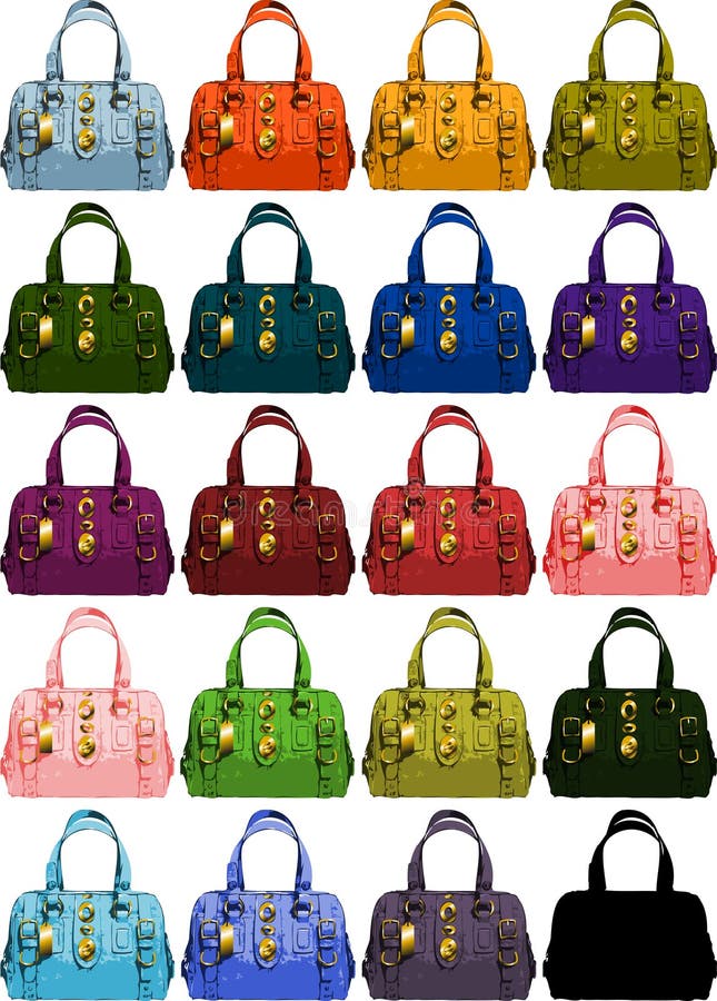 Purses stock vector. Illustration of design, handle, casual - 5301795