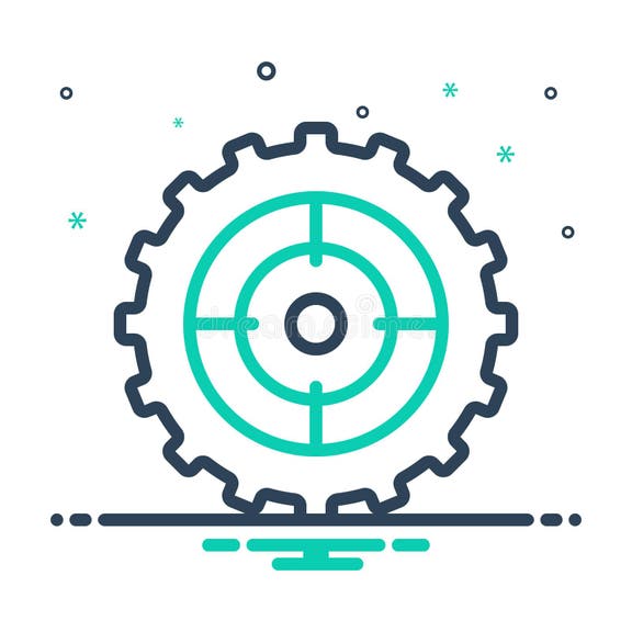 Mix Icon for Pursuit, Target and Accuracy Stock Vector - Illustration ...