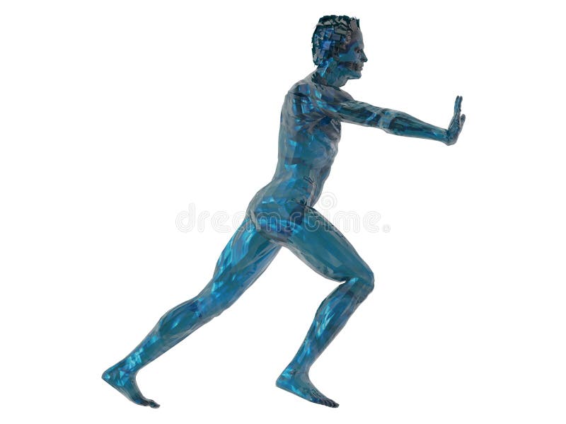 Push stock illustration. Illustration of blue, move, statue - 4460838