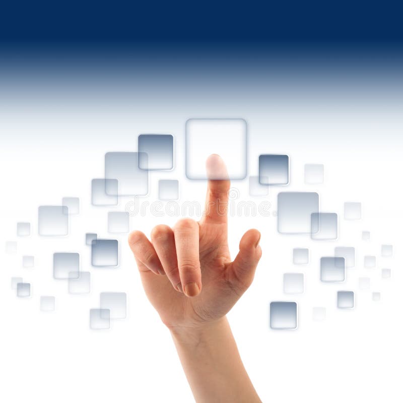 Push the button stock image. Image of innovation, choose - 23755715