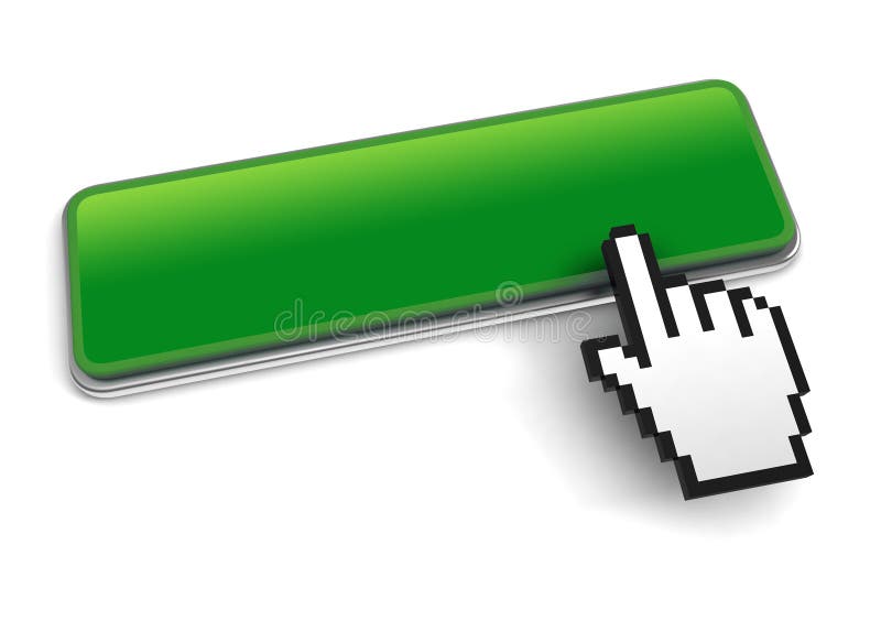 Blank Push Button 3d Illustration Stock Illustration - Illustration of ...