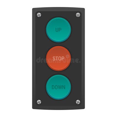 Push Button Control Station Stock Vector - Illustration of energy ...