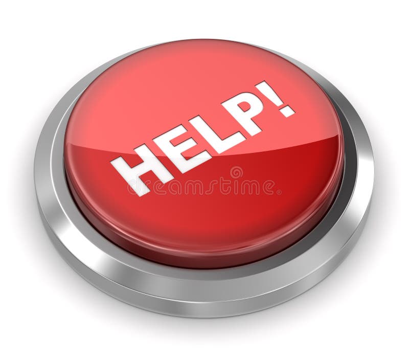 Help Push Button stock illustration. Illustration of effect - 111760408