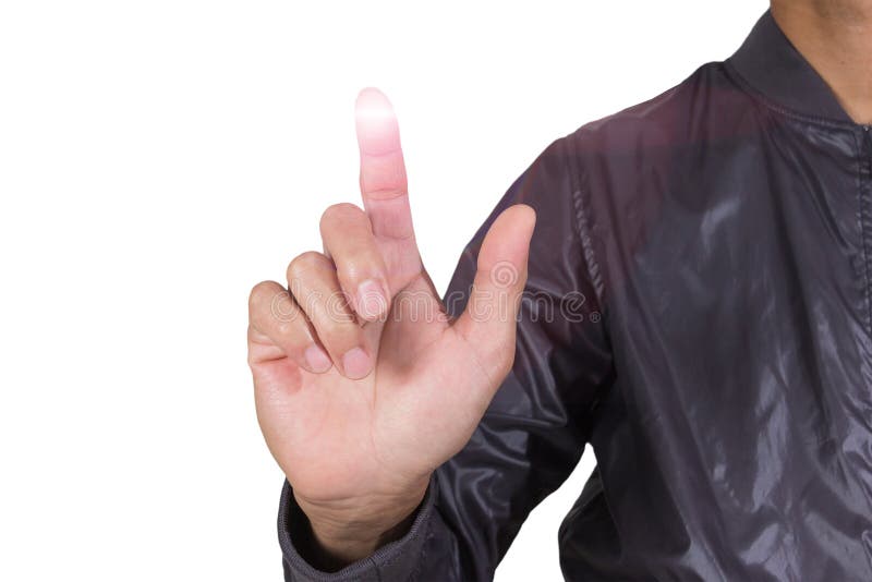 Push Button Icon by Finger Human Stock Image - Image of adult, concepts ...