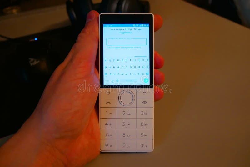 Push-button Phone for Communication. Details and Close-up of a Phone ...