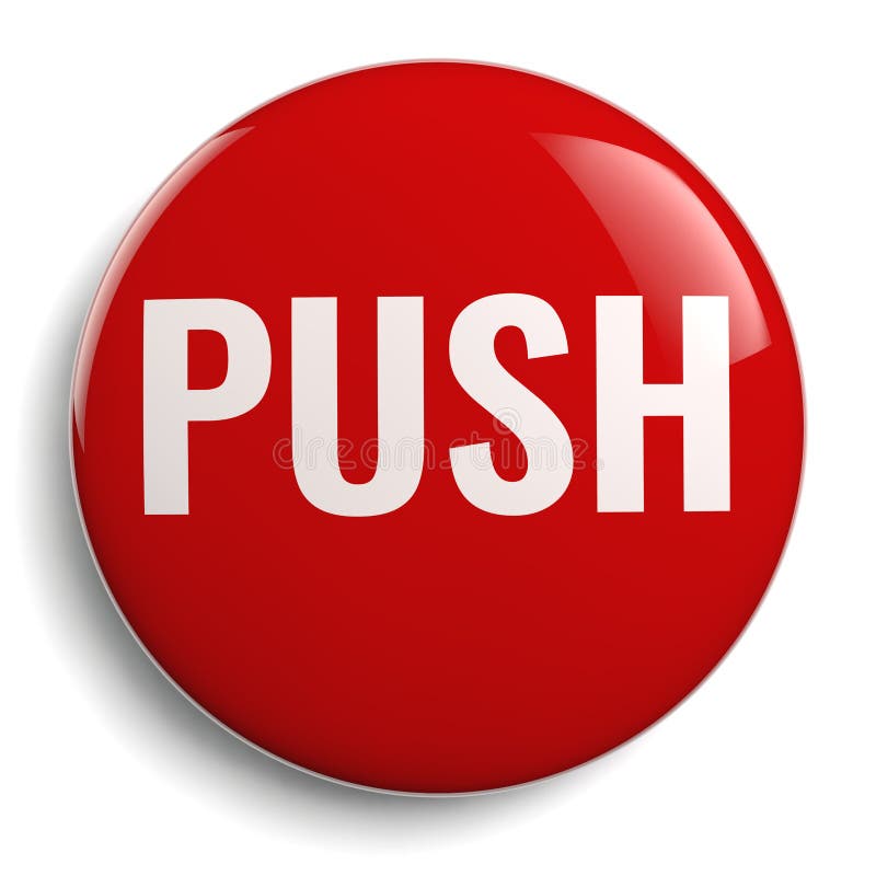 Push Button Round 3D Icon stock illustration. Illustration of icon ...