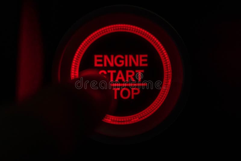 Push Button Start stock photo. Image of hand, control - 220026822