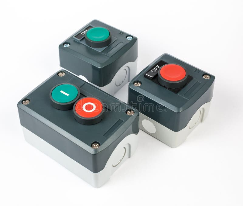 Push Button Station. Various Types. Stock Photo - Image of element ...