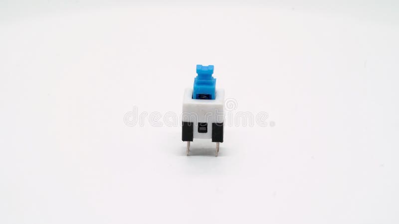 Push Button Switch. Electronic Component for DIY Engineering. Stock ...