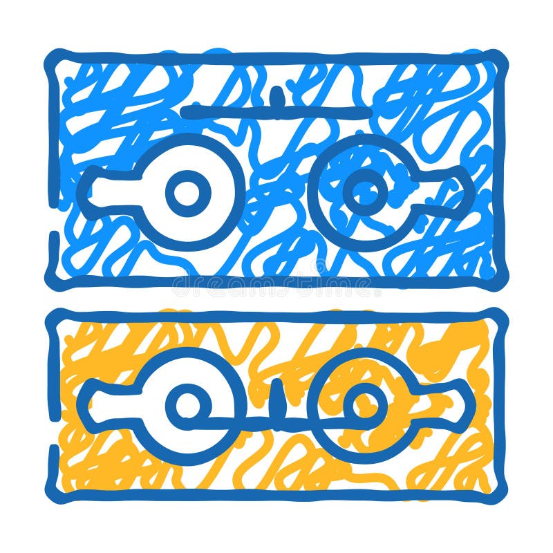 Push Button Switch Mechanism Icon Doodle Illustration Stock ...