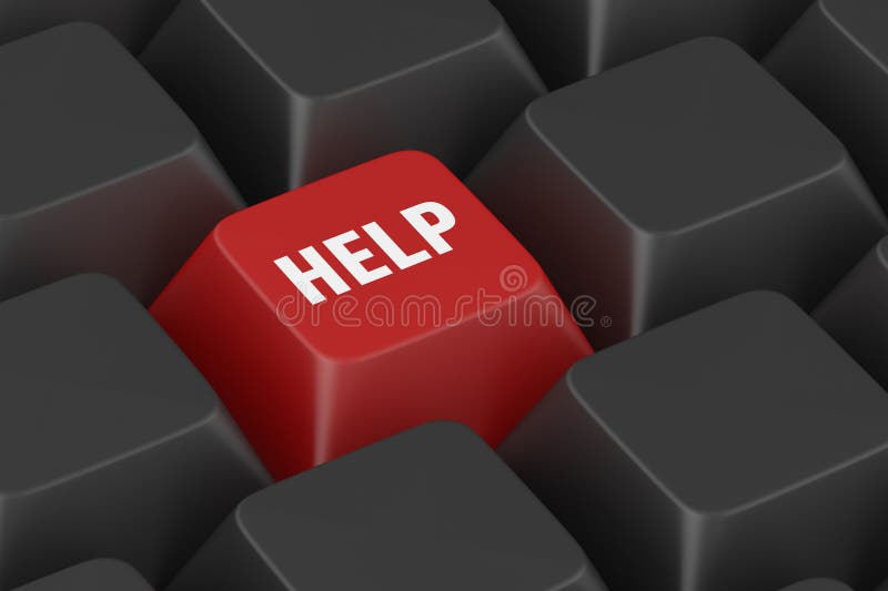 Help Push Button stock illustration. Illustration of metal - 111760408