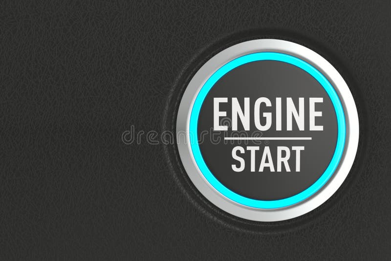 Start Engine Sign Icon. Power Button Stock Illustration - Illustration ...
