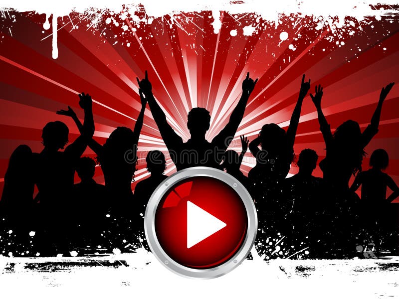 Push button to play stock illustration. Illustration of drip - 8350620