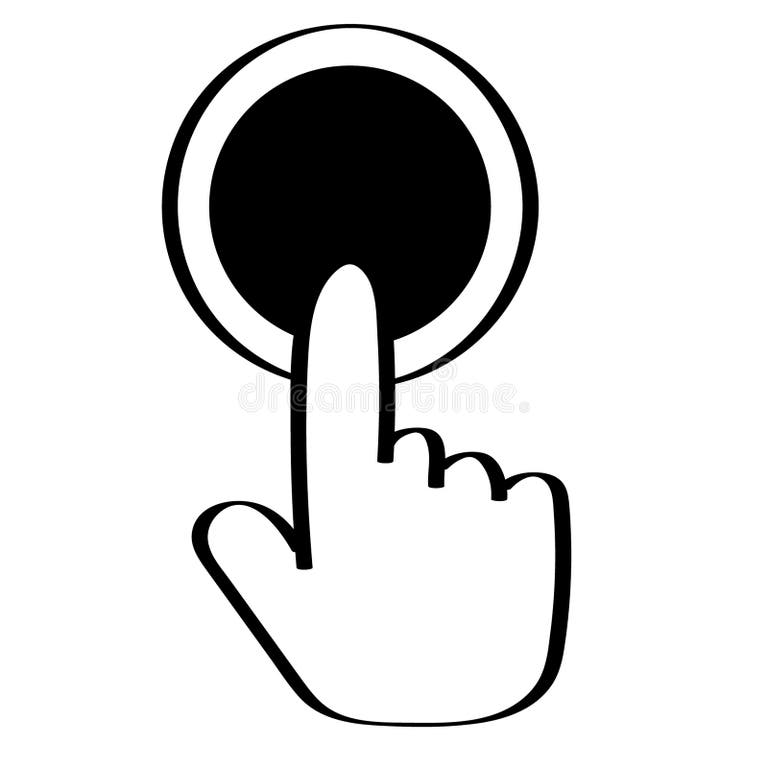 Push Button Illustration by Crafteroks Stock Vector - Illustration of ...