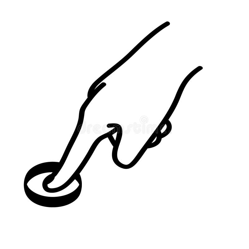 Push Button Illustration by Crafteroks Stock Vector - Illustration of ...