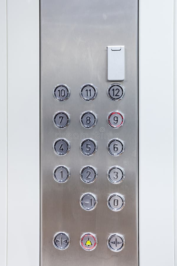 Push Buttons In The Elevator Stock Photo - Image of panel, light: 73119900