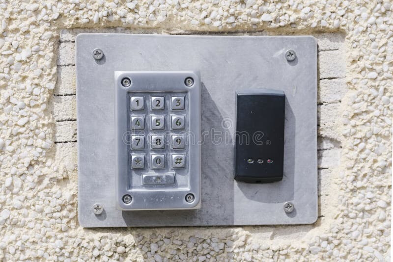 Entry Intercom Buttons To Flats Stock Illustration - Illustration of ...