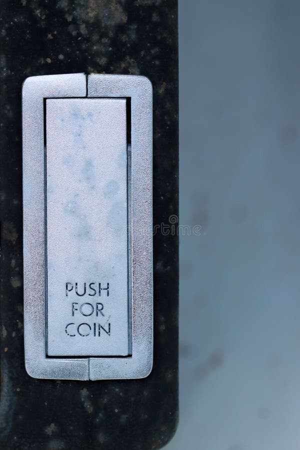 Push for coin stock photo. Image of back, worn, concept - 93454444