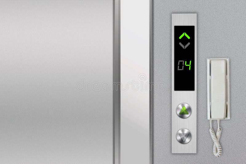 Dial the Emergency Telephone in the Elevator Stock Image - Image of ...
