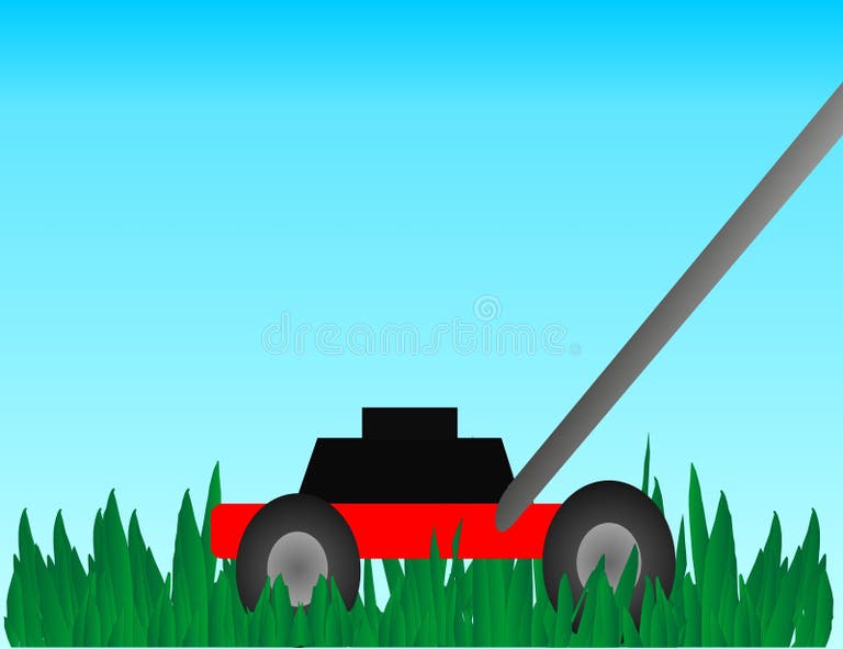 Push Lawn Mower Stock Illustrations – 1,734 Push Lawn Mower Stock ...