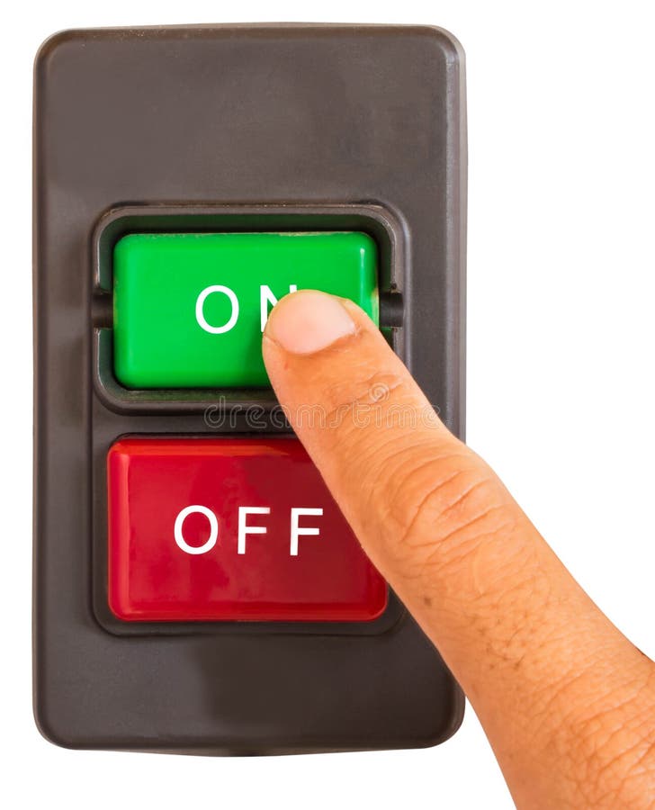 Push on stock image. Image of technology, switch, closeup - 88445611