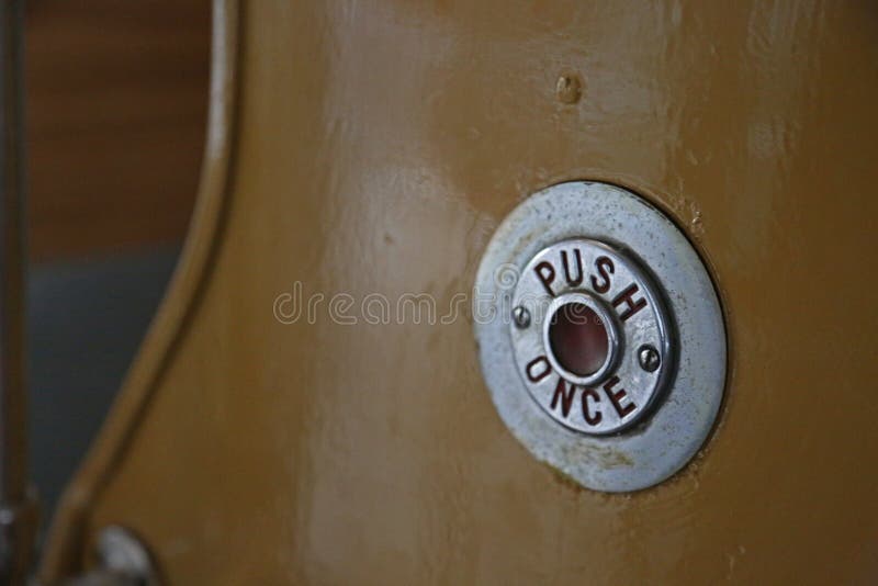 Vintage bus bell stock image. Image of businterior, vintage - 146418919
