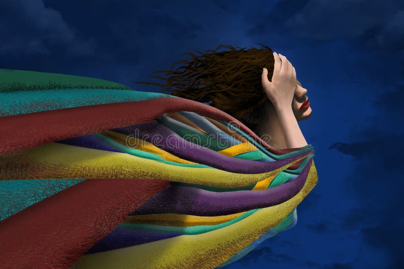 Push through the Pain is the Theme of this Image of a Determined Woman ...