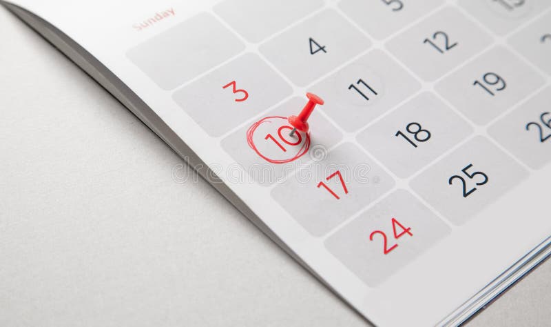 Calendar on the Office Table Stock Photo - Image of schedule, event ...