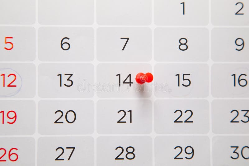 Calendar on the Office Table Stock Photo - Image of schedule, event ...