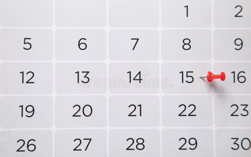 Calendar on the Office Table Stock Photo - Image of schedule, event ...
