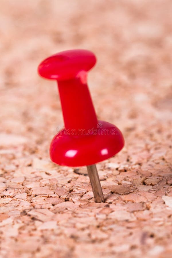 Push Pin on Cork Board stock image. Image of banner, announcement ...