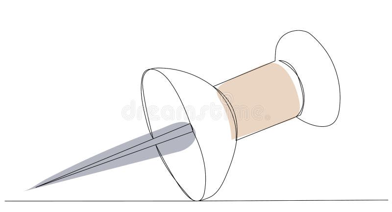 One Line Drawing Pin Stock Illustrations – 452 One Line Drawing Pin ...
