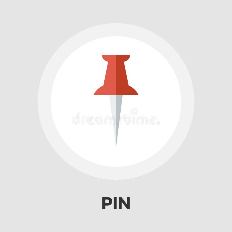 Push pin flat icon stock vector. Illustration of note - 89754410 Push pin flat icon stock vector. Illustration of note - 89754410
