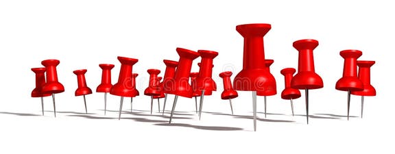 Push Pin Group stock illustration. Illustration of isolated - 24606928