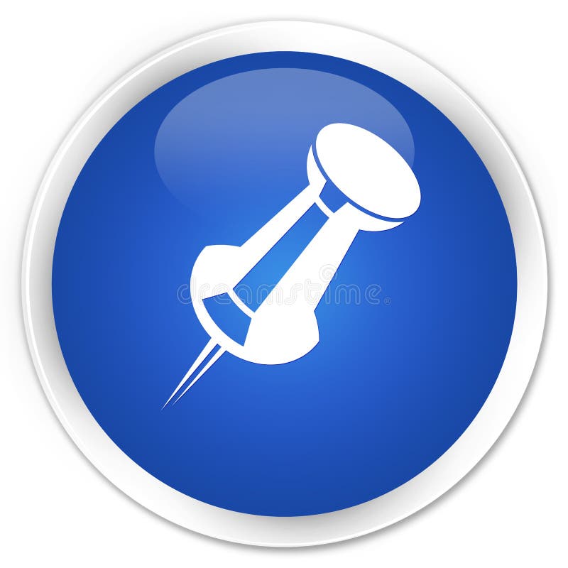 Blue Push Pin Png