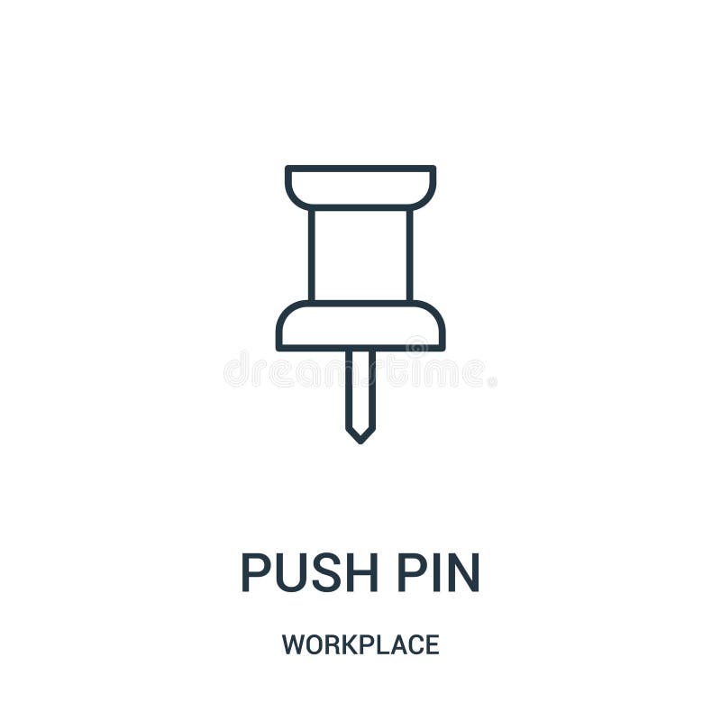 Push Pin Outline Icon Stock Illustrations – 4,487 Push Pin Outline Icon ...