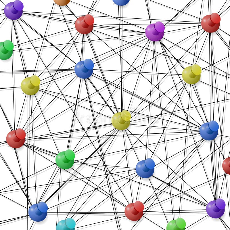 Thumbtack String Stock Illustrations – 68 Thumbtack String Stock ...