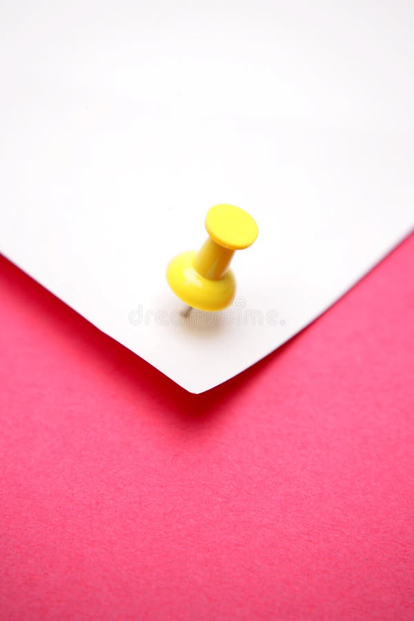 Push-pin in note paper stock photo. Image of communication - 4394736